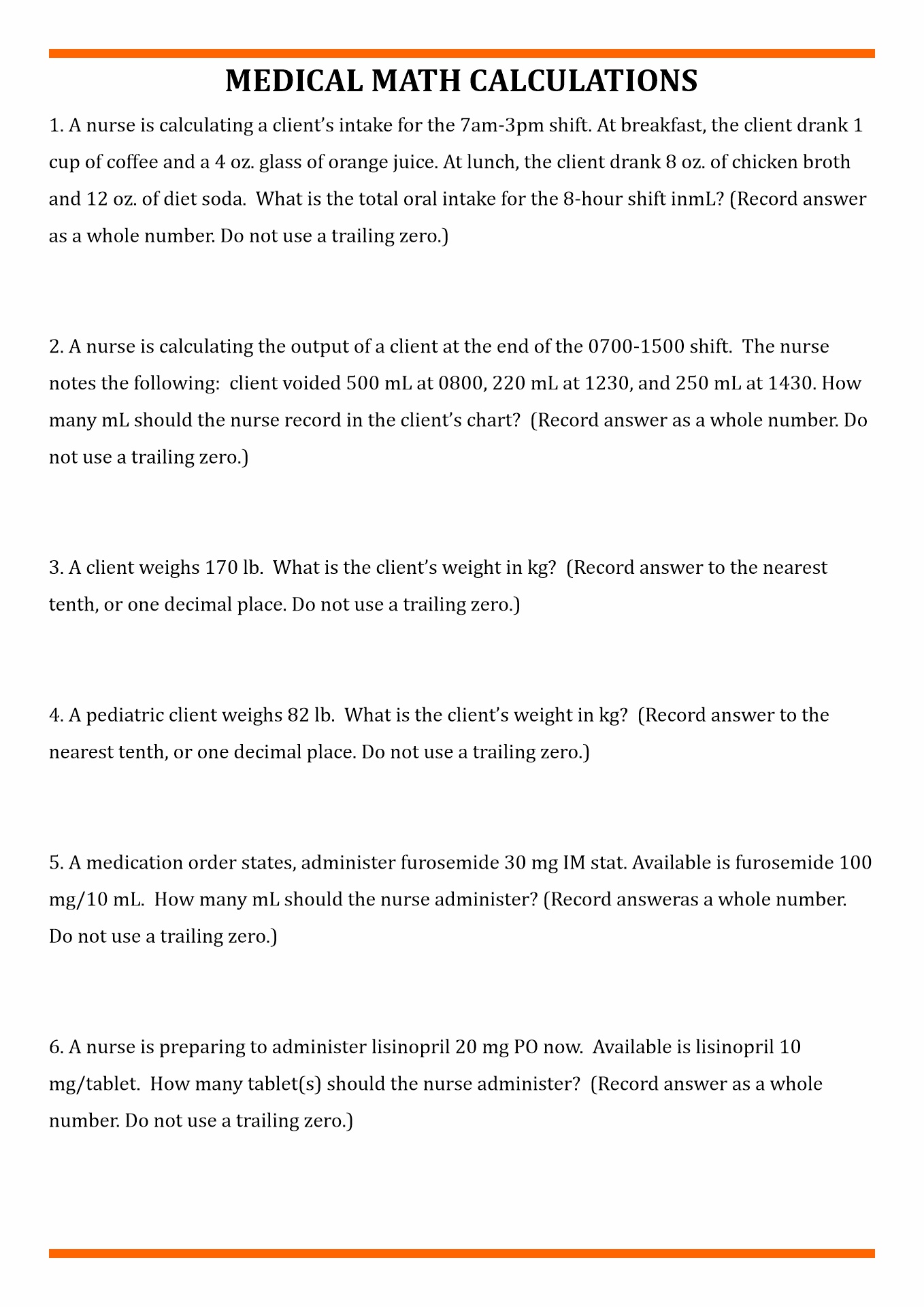 15 Printable Nursing Worksheets Worksheeto