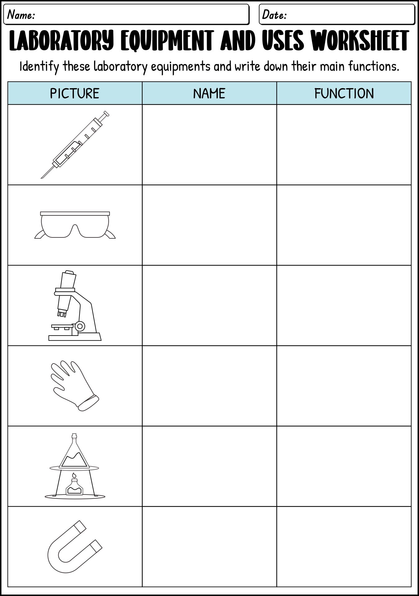 13 Chemistry Lab Equipment Worksheet Worksheeto 13 Chemistry Lab Equipment Worksheet Worksheeto