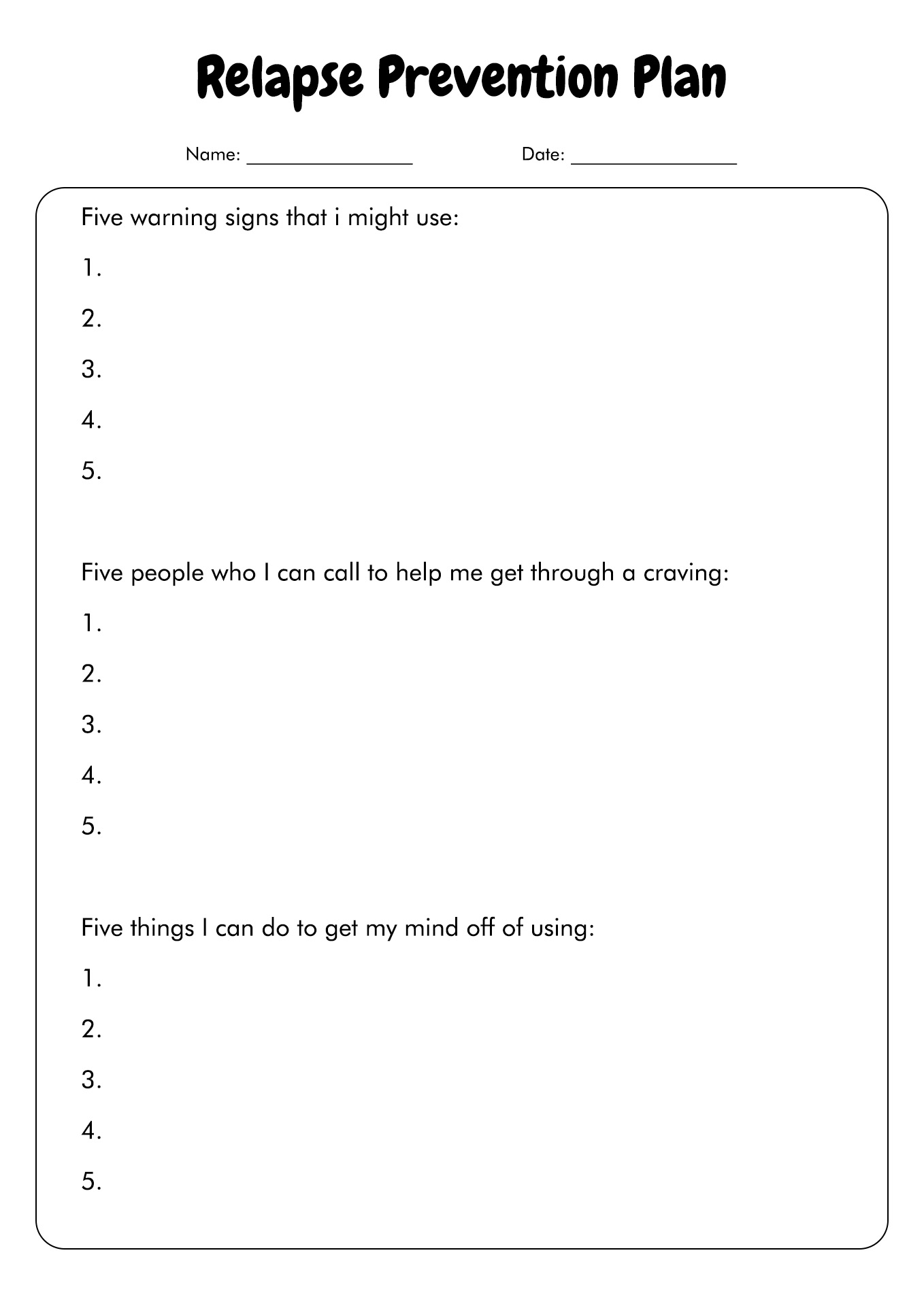 18 Treatment Plan Substance Abuse Worksheets Worksheeto