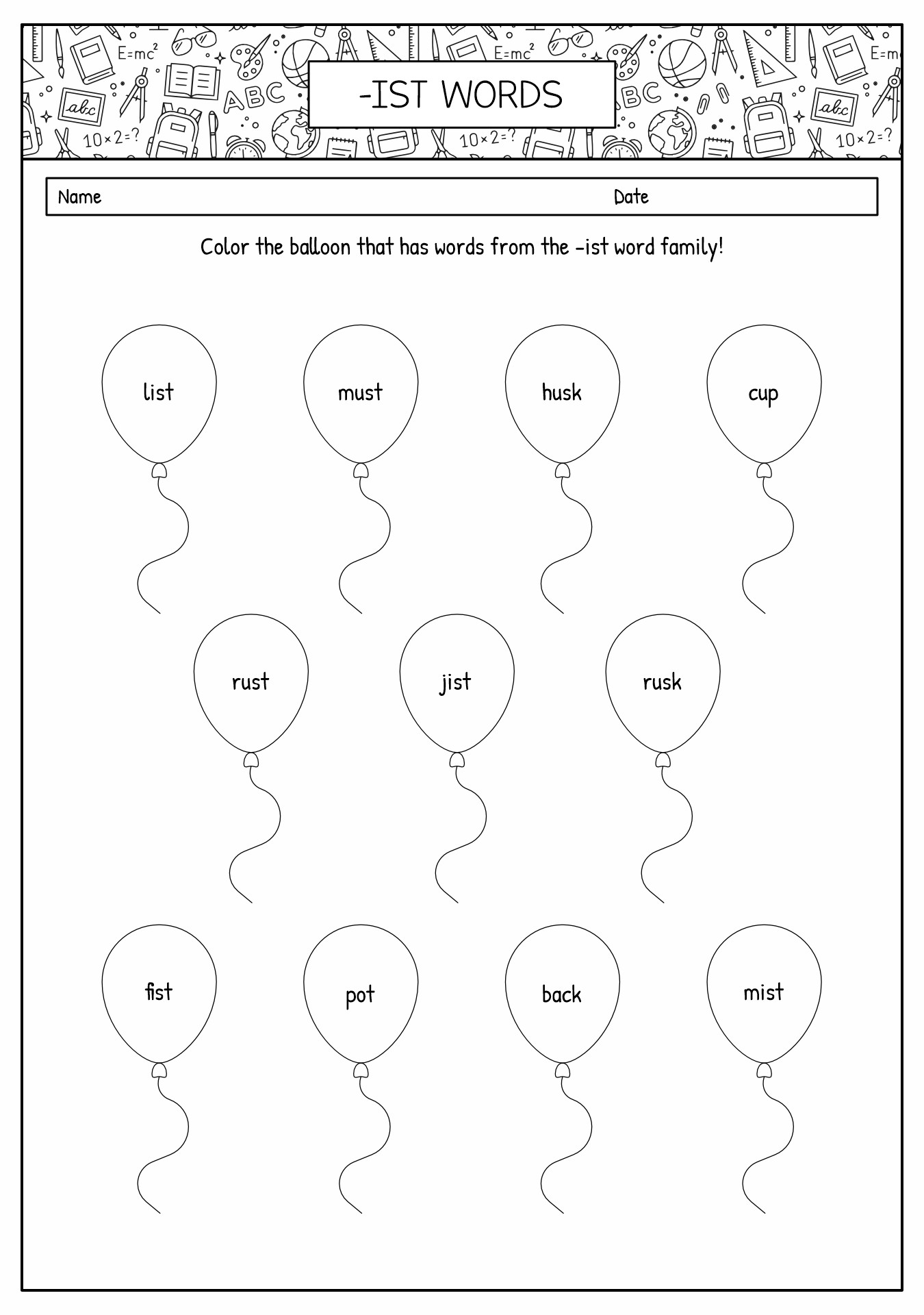 15 1st Grade Rhyming Worksheets Worksheeto