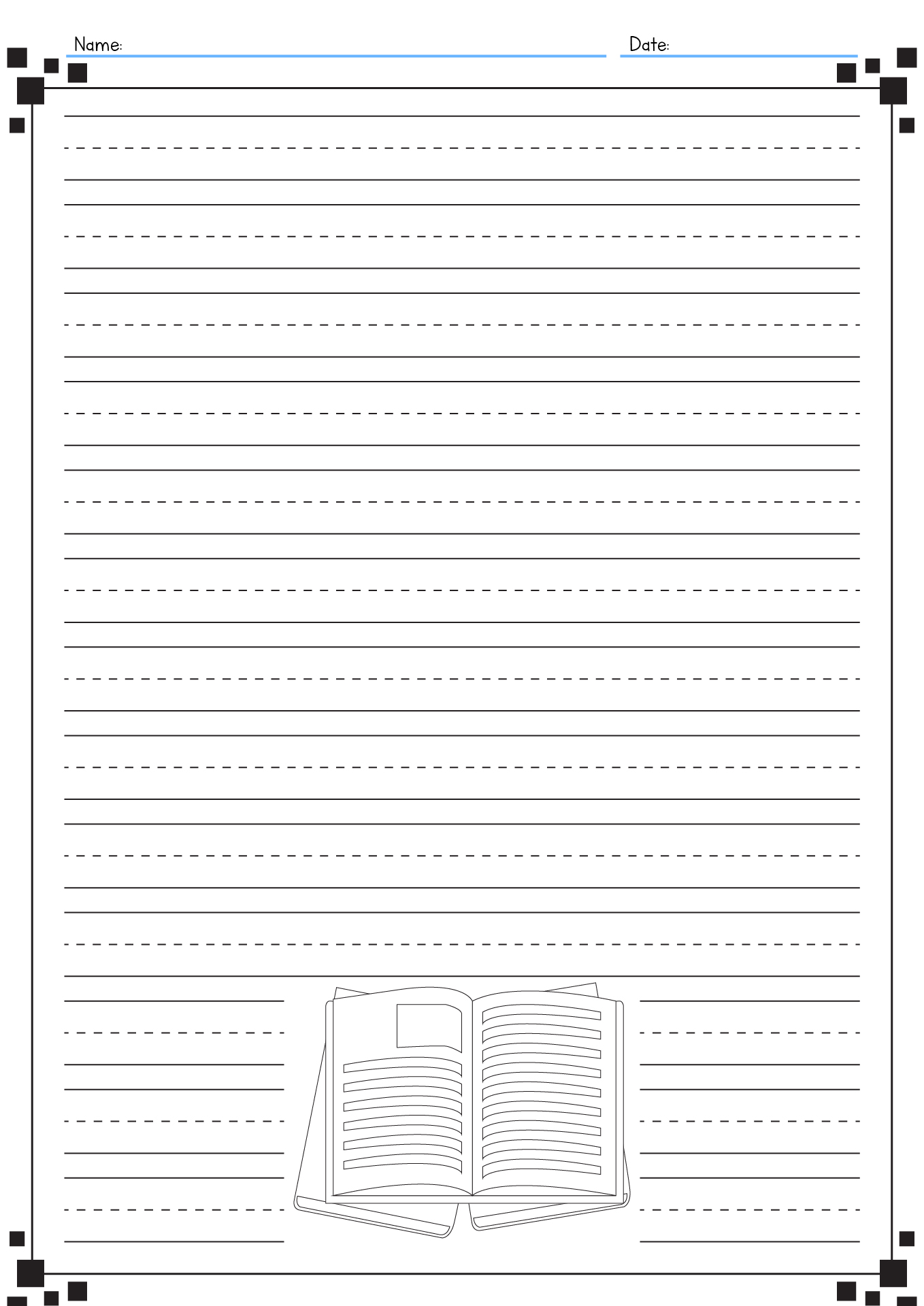 15 Long Lined Paper Worksheets 4th Grade Essay Writing Worksheeto