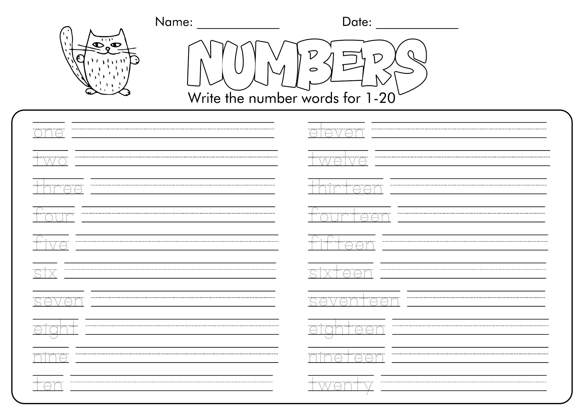 Number Practice pdf Number Writing Worksheets Writing