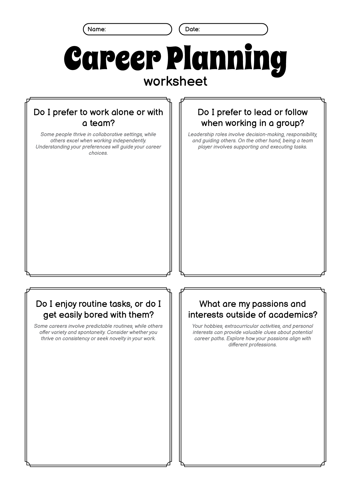 14 Career Pathways Worksheets Free PDF At Worksheeto