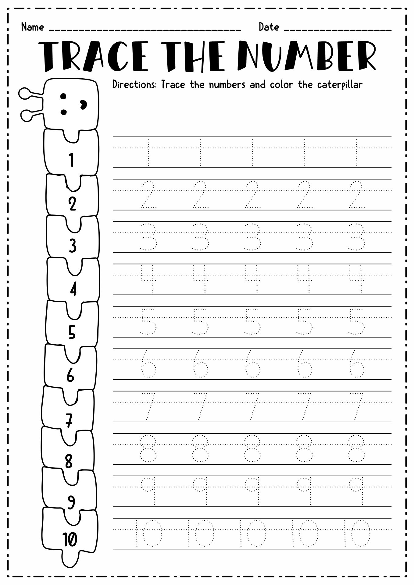15 Create Name Tracing Worksheets Free PDF At Worksheeto