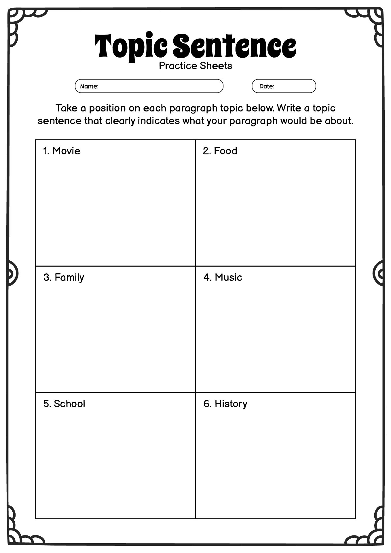 Writing Paragraph Worksheets Writing Paragraph Worksheets