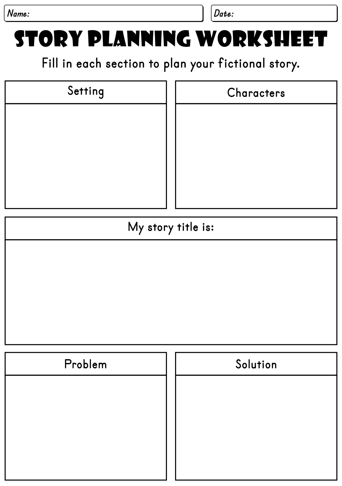 15 Short Story Writing Worksheets - Free PDF at worksheeto.com