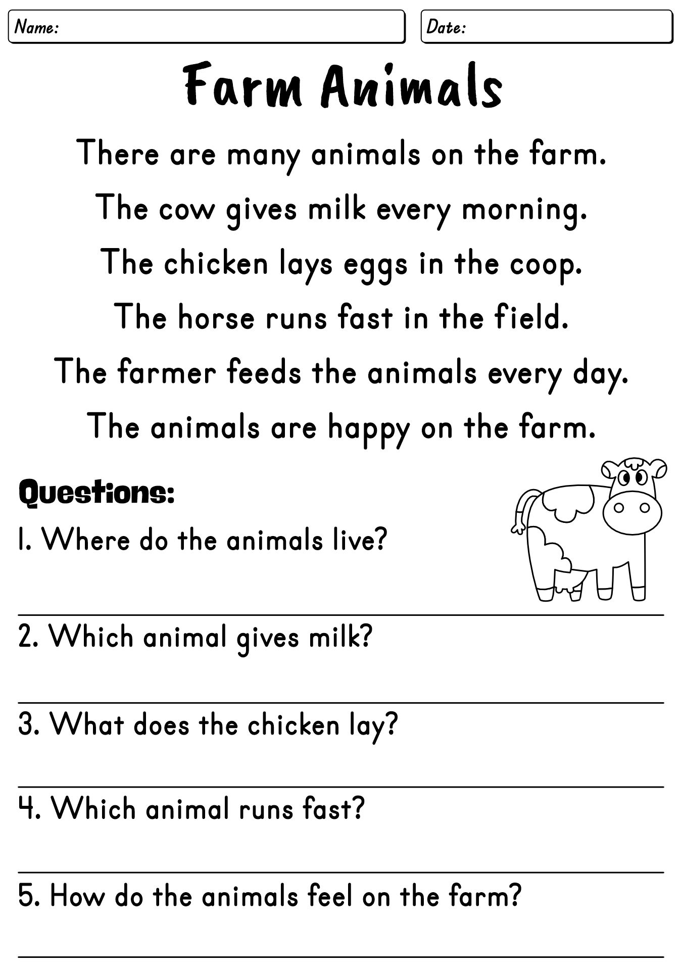 11 English Worksheets 2nd Grade Reading - Free PDF at worksheeto.com