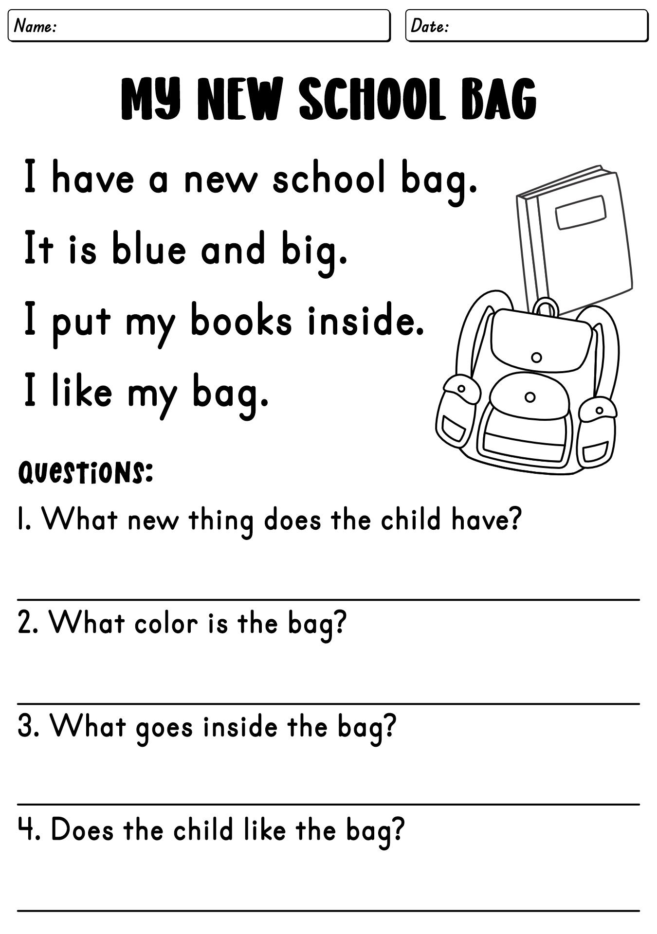 12 Reading Worksheets For 1st Graders - Free PDF at worksheeto.com