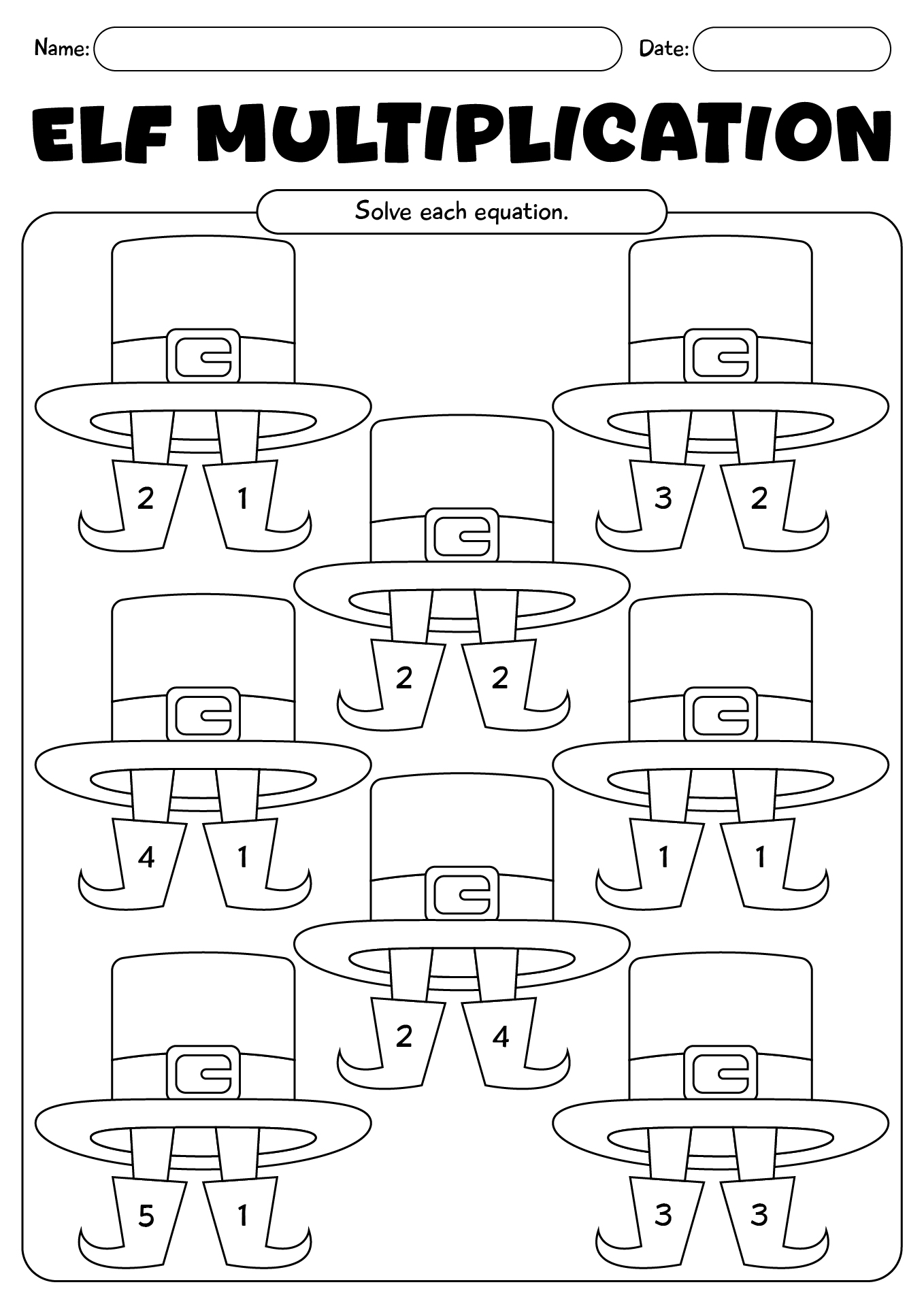 13 St. Patrick's Day Math Multiplication Worksheet - Free PDF at ...
