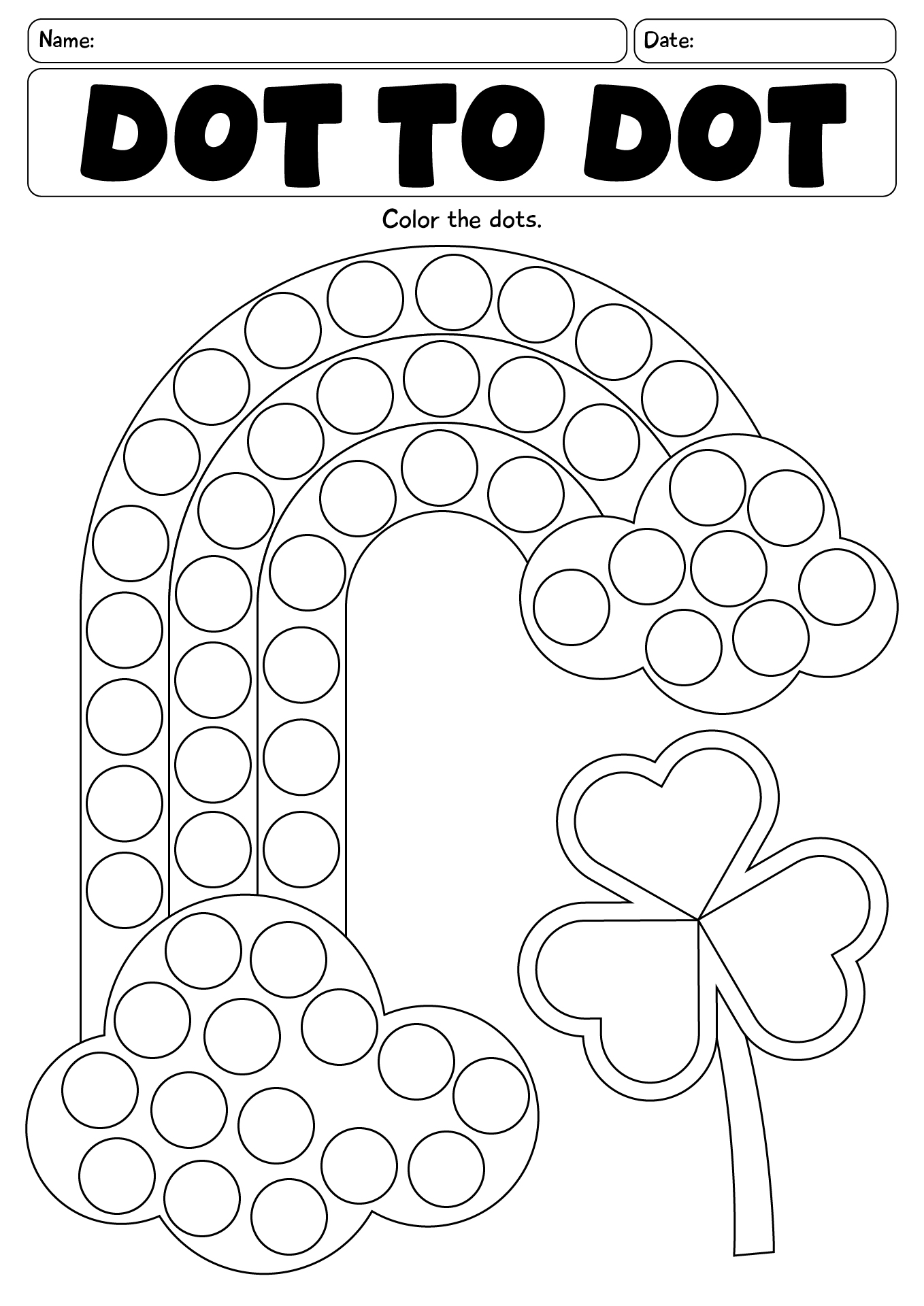 11 St. Patrick's Day Connect The Dots Worksheet - Free PDF at ...