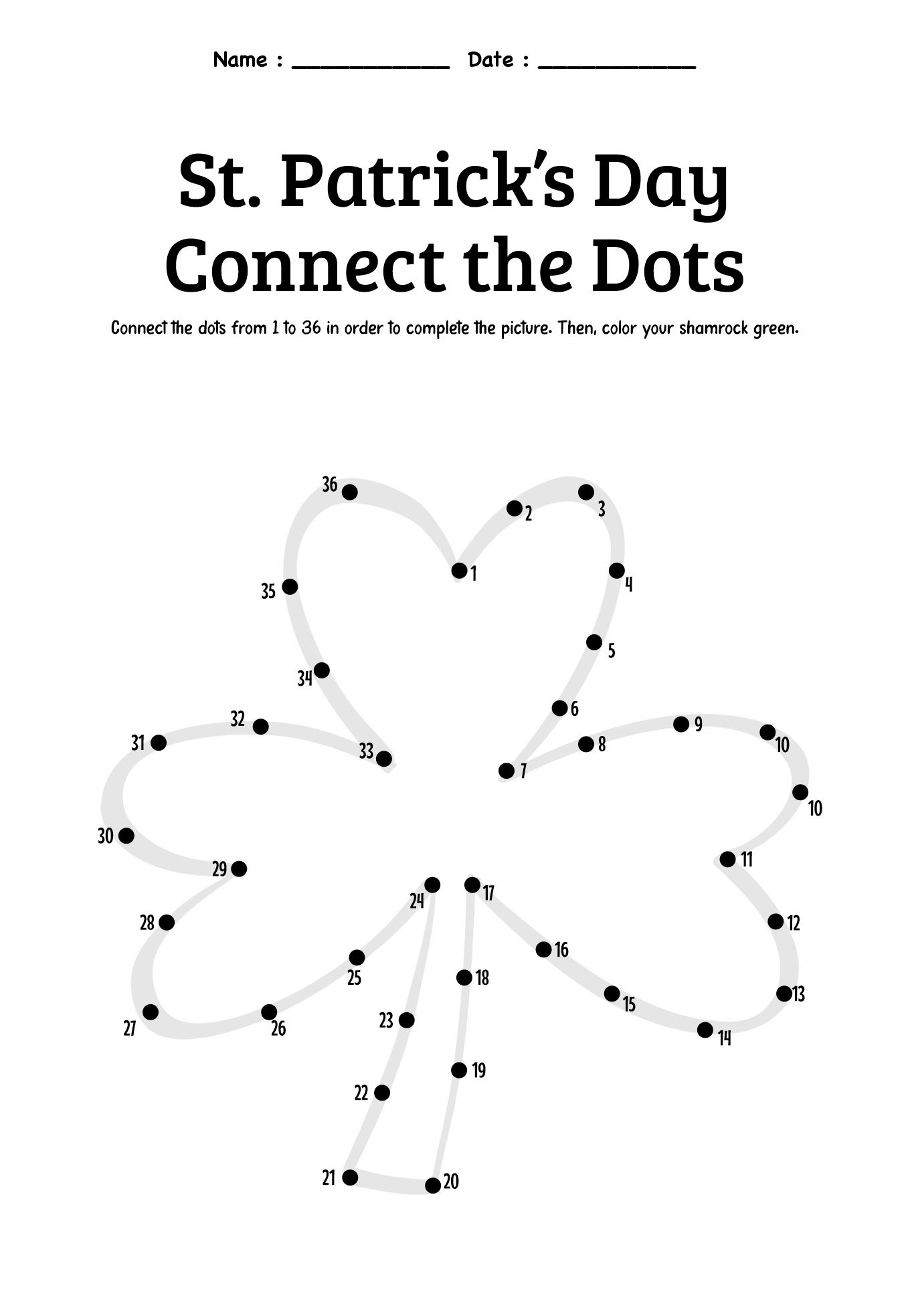 14 St. Patrick's Preschool Pattern Worksheets - Free PDF at worksheeto.com